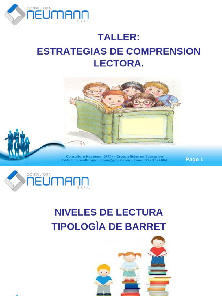Estrategias para Comprensión Lectora | PDF | Palabra | Inferencia