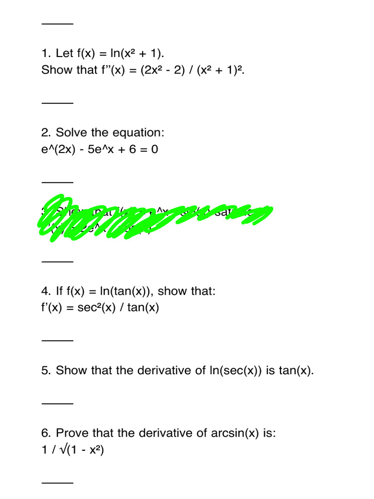 17 Tricky P3 Questions + Answers ? | PDF | Trigonometric Functions ...