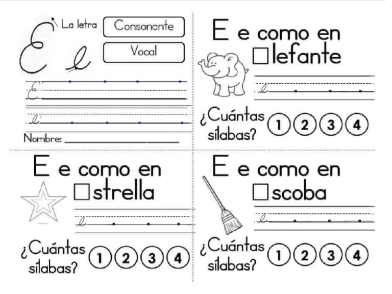 Librito de La Letra E | PDF