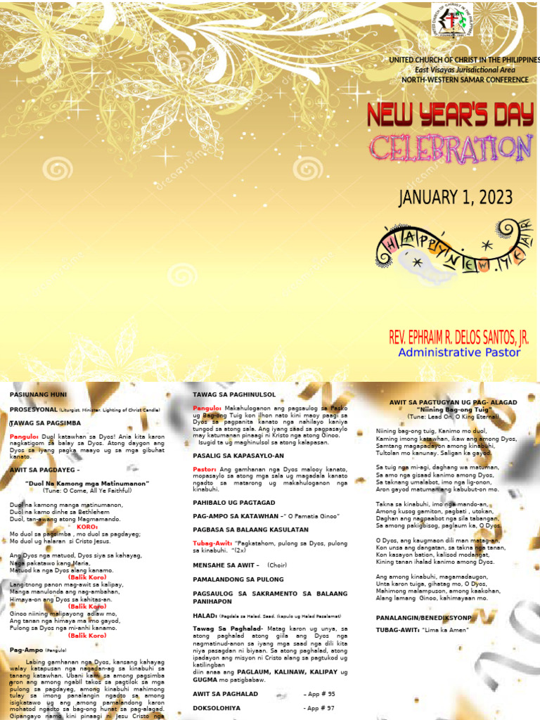 Protestant New Year Celebration | PDF