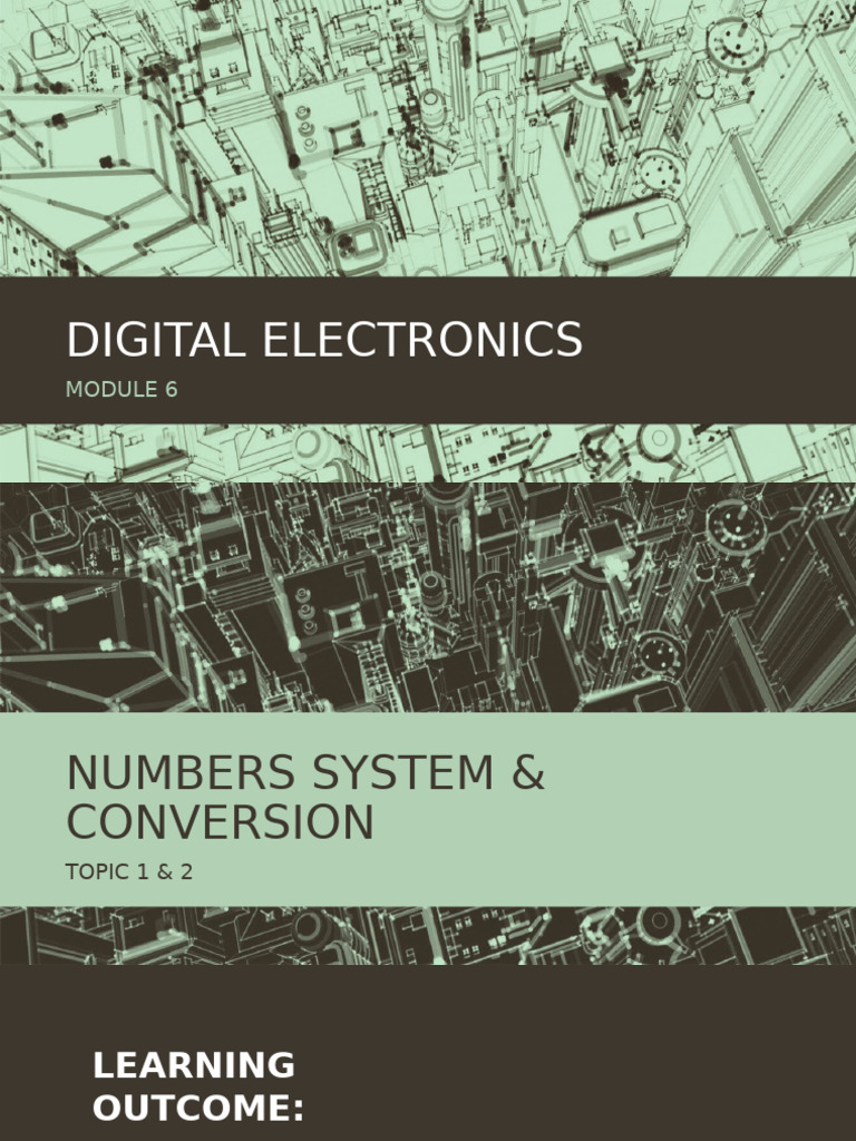m6 Digital Electronics Numbers System | PDF | Elementary Mathematics | Computer Engineering
