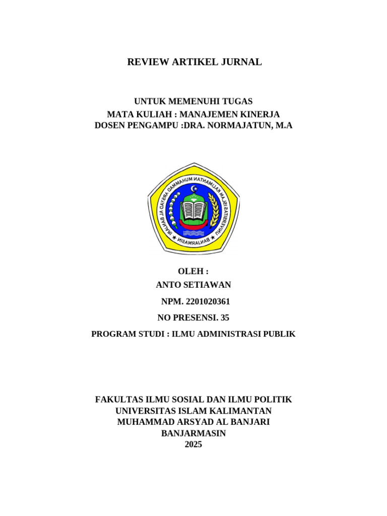 Review Jurnal - 2 (Tabel) | PDF
