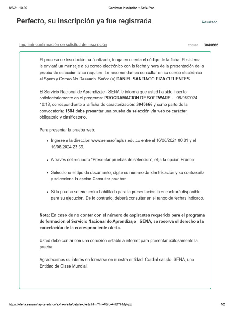 Programacion de Software - Sofia Plus | PDF | Spamming | Informática