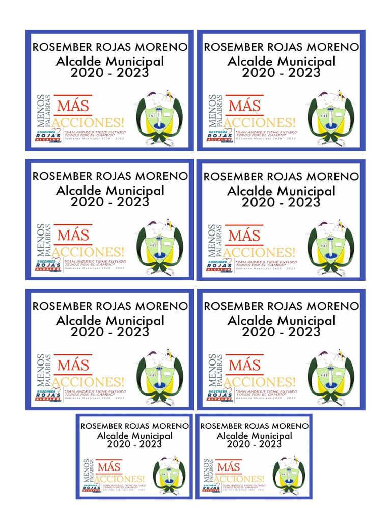 Calcomanias Alcaldia | PDF