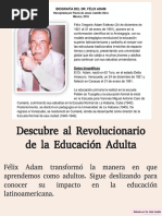Felix Adams Biografia | PDF | Venezuela | Educación en artes liberales