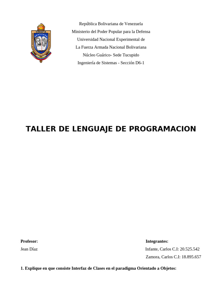 Lenguaje de Programacion 3 | PDF | Java (lenguaje de programación) | Objeto (informática)