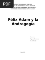 Felix Adams Biografia | PDF | Venezuela | Educación en artes liberales