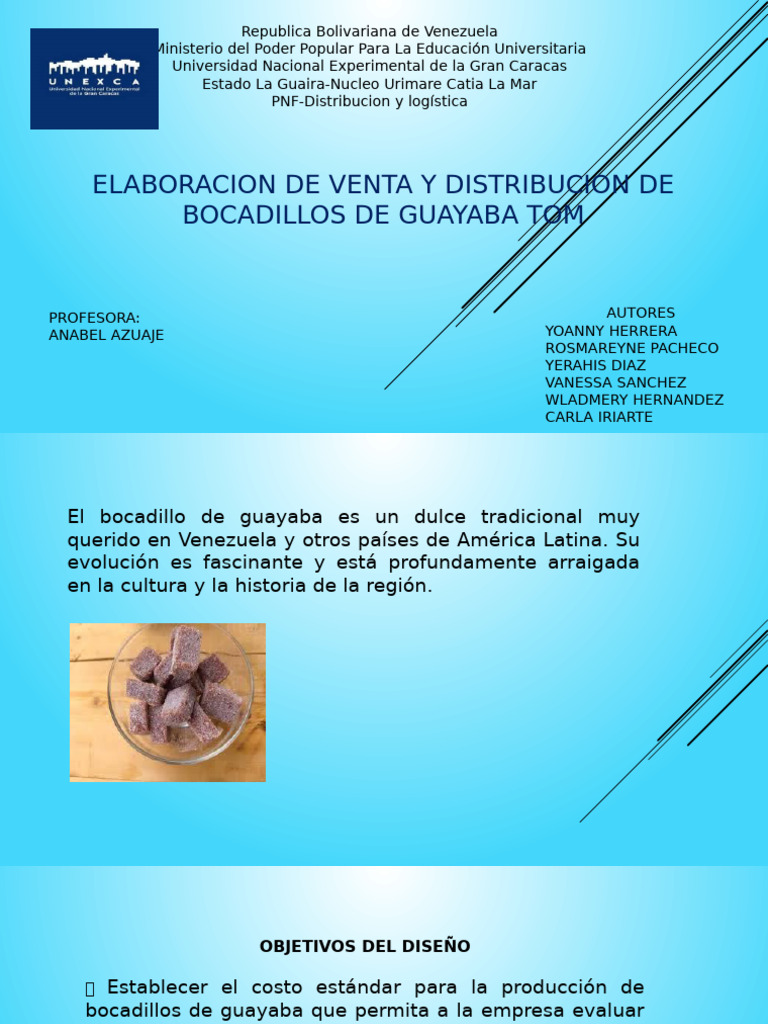 Producto Comercializacion UNEXCA - PPTM | PDF
