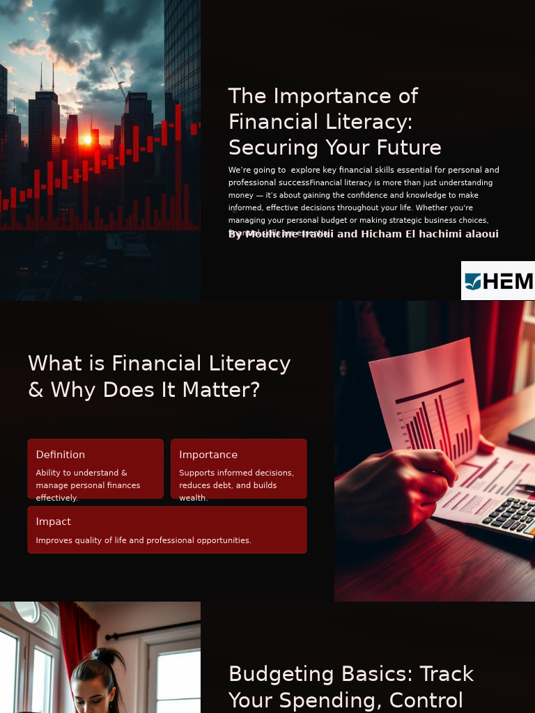 The Importance of Financial Literacy Securing Your Future | PDF ...