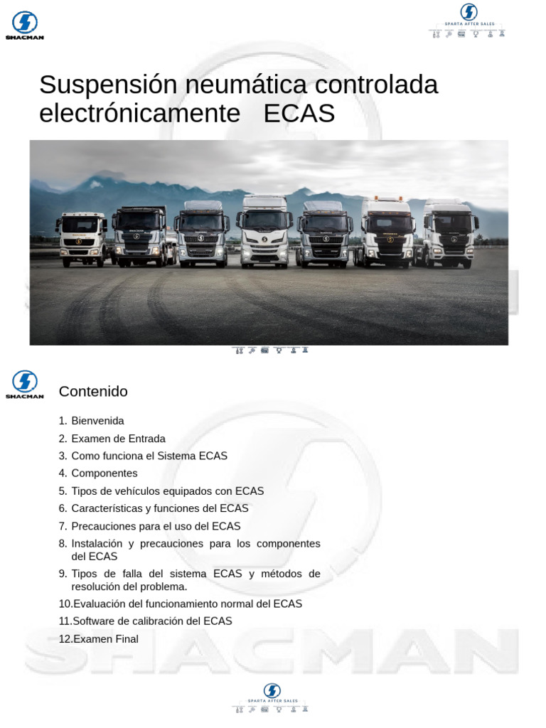 Curso de ECAS Shacman | PDF | Eje | Cambiar