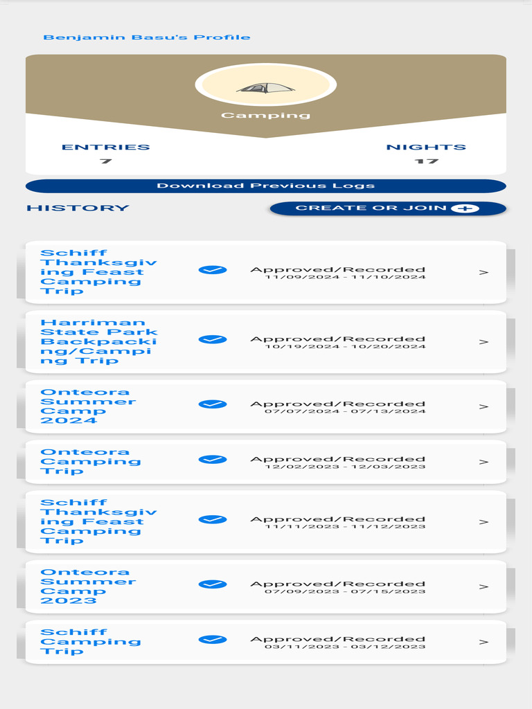 Activity Logs Scoutbook Plus | PDF