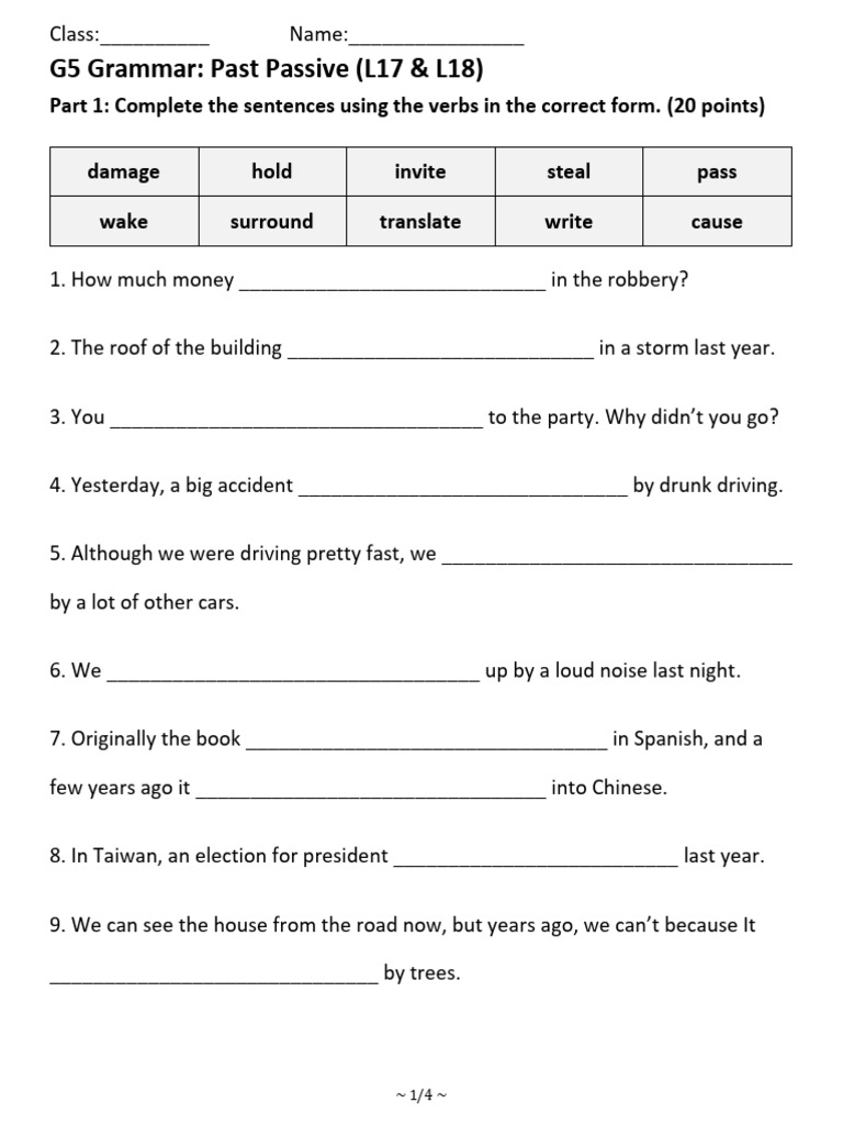 G5 Grammar Spring L17-18 | PDF | Linguistics | Grammar