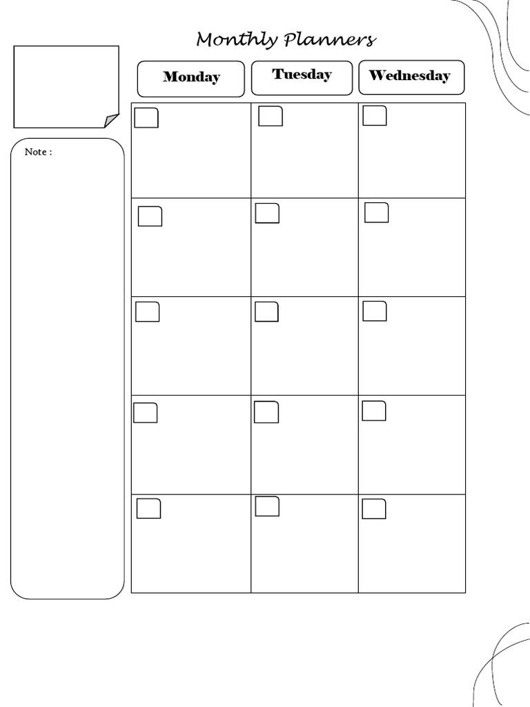 Monthly Planner and To-Do List Guide | PDF