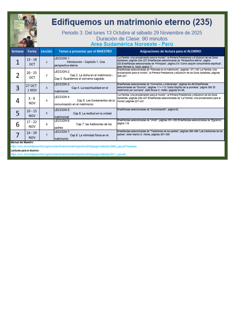 235 Edifiquemos Un Matrimonio Eterno-2025-3a | PDF