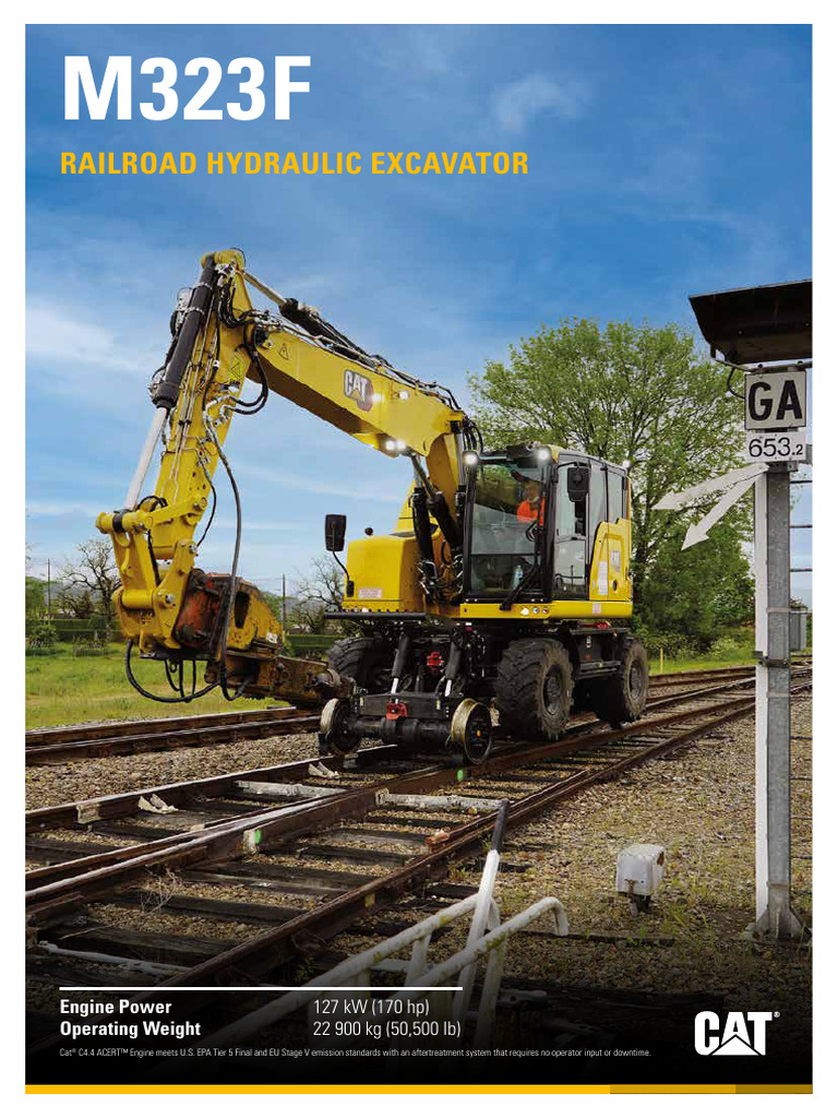 Cat M323F Railroad Hydraulic Excavator | PDF | Transport