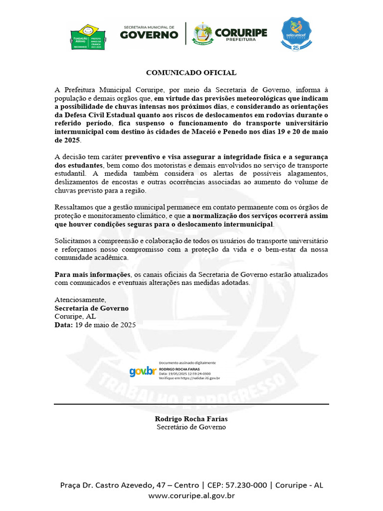 Comunicado Oficial Sec Gov | PDF