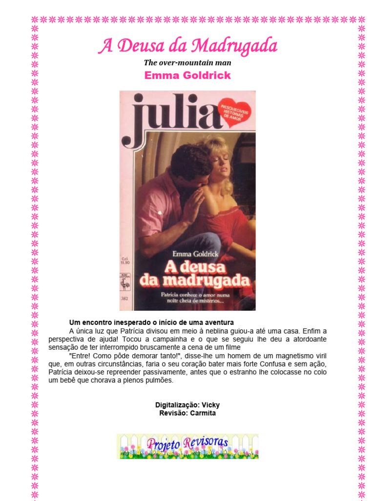 Julia - 382 - Emma Goldrick - A Deusa Da Madrugada (Julia 382) | PDF ...