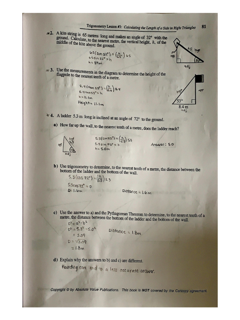 Trig Lesson 3 | PDF