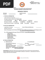 Barangay Profile Template | PDF