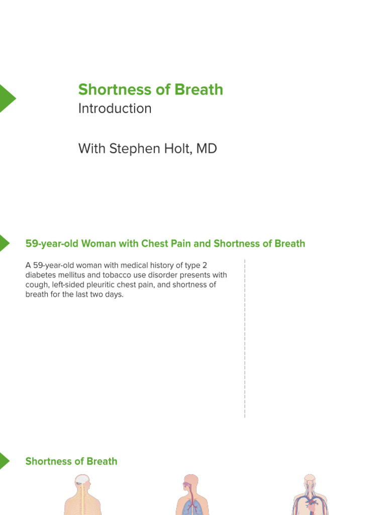 Slides Physical Exam Shortness of Breath Introduction | PDF