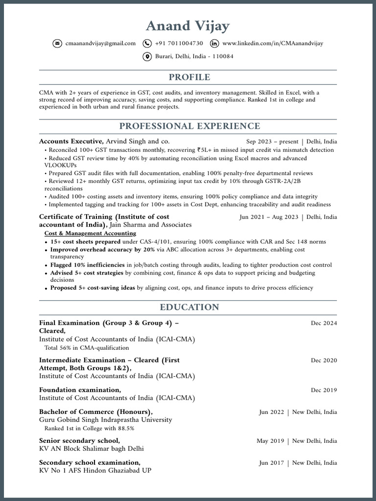 Anand Vijay FlowCV Resume 20250602 | PDF | Business