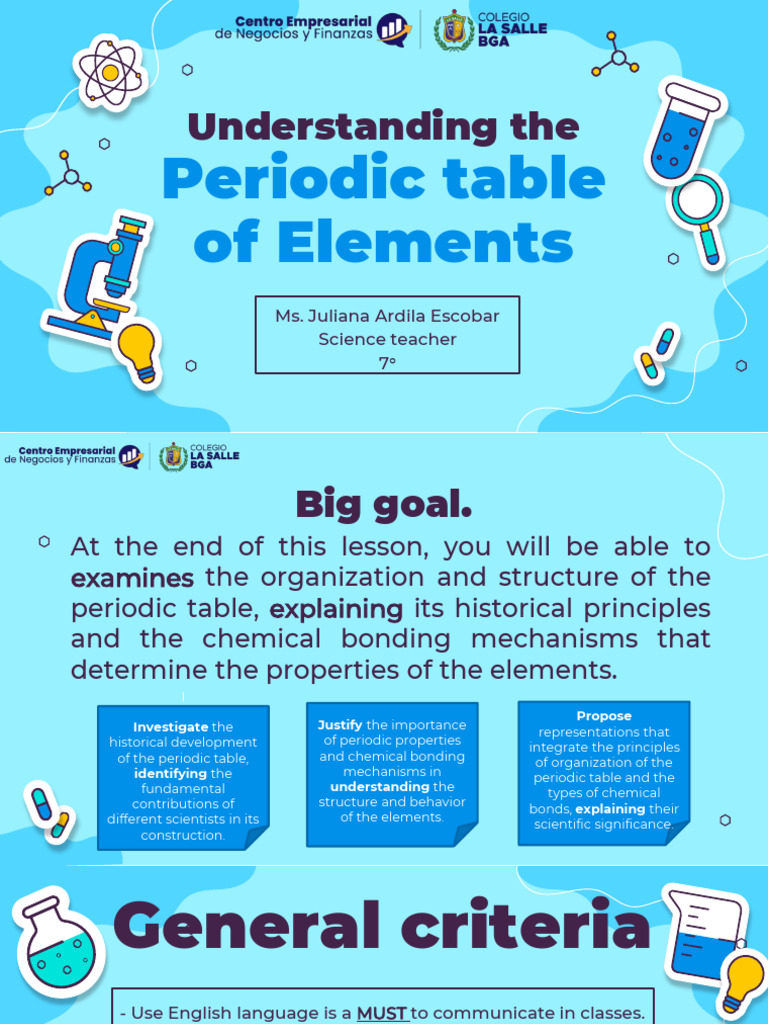 Periodic Table and Bonds | PDF | Chemical Bond | Chemical Elements