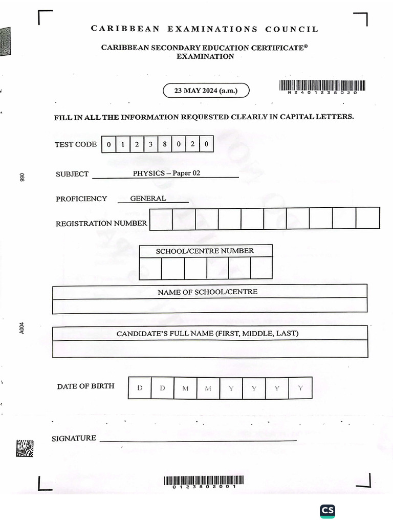Csec June 2024 p2 | PDF