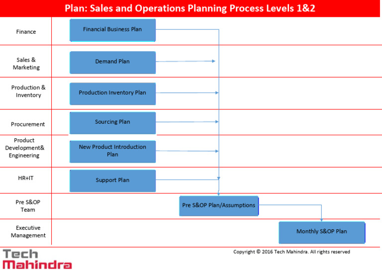 Sales and Operations Planning Process Levels 1&2 | PDF