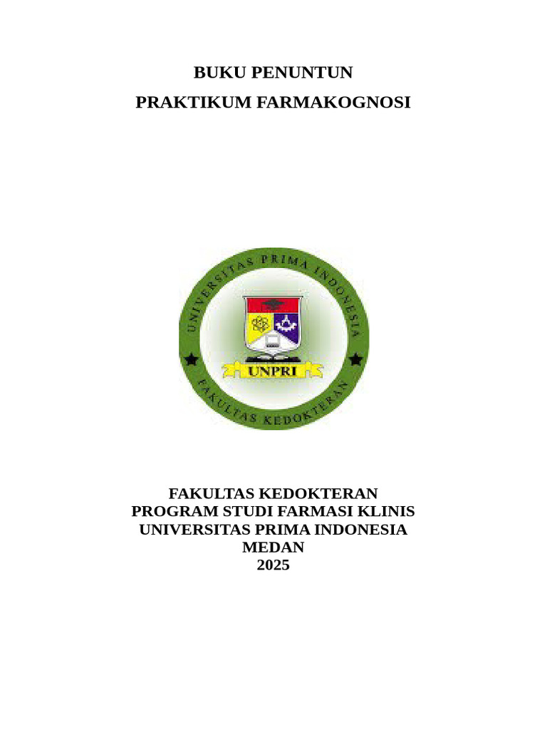 Book Penuntun Farmakognosi 2025 | PDF