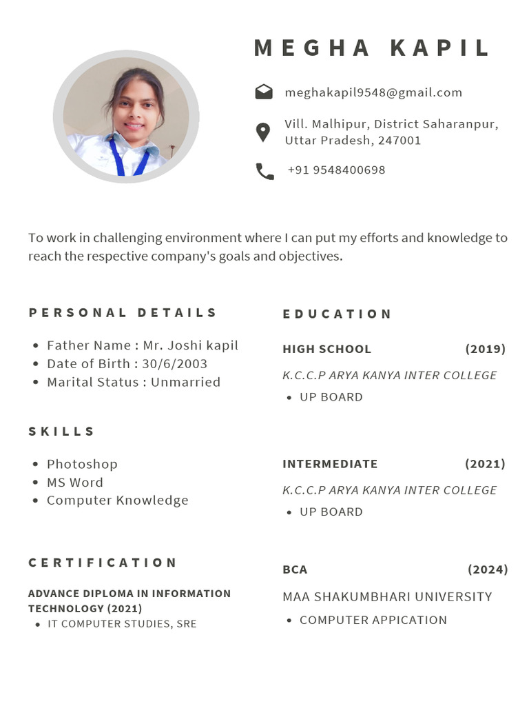 megha_kapil_CV | PDF