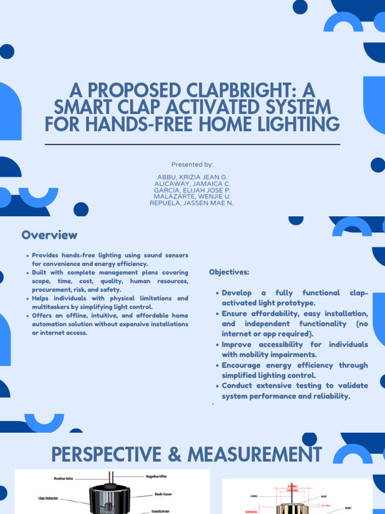 ClapBright A Smart Clap Activated System For Hands-Free Home Lighting | PDF