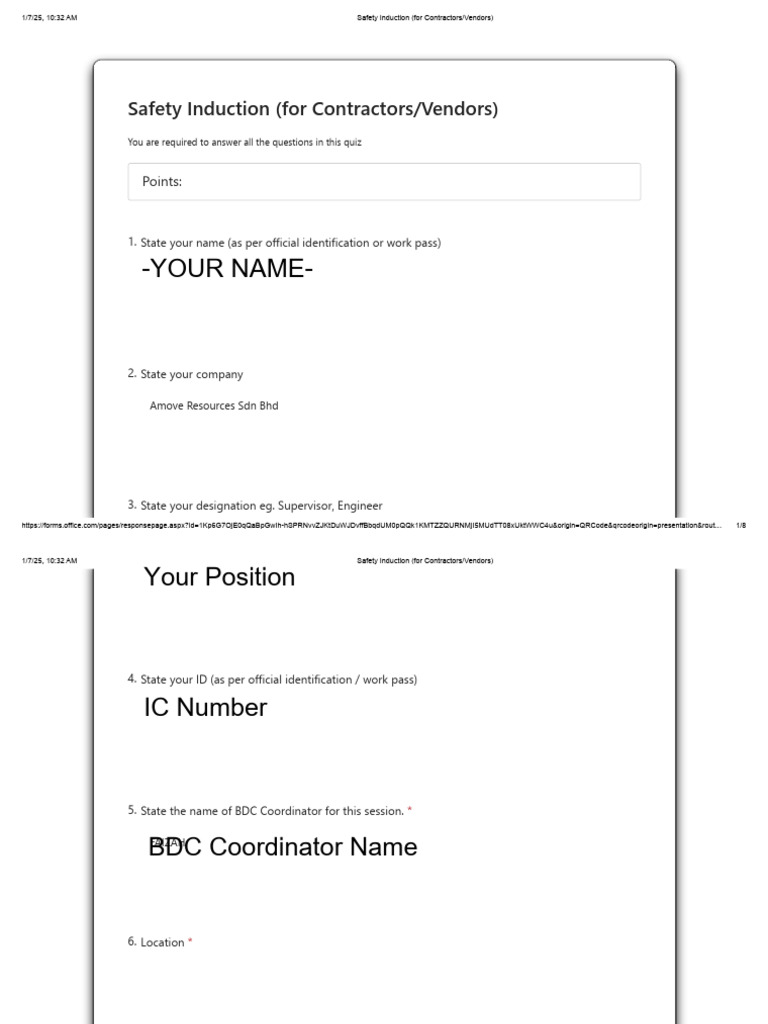 Safety Induction (For Contractors - Vendors) | PDF | Waste | Waste ...