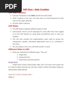 SAP Role Creation and Authorization Guide | PDF | Data Management ...