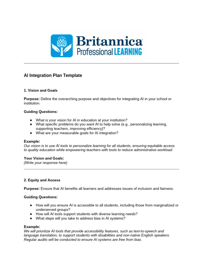 AI Integration Plan for Education | PDF | Artificial Intelligence ...