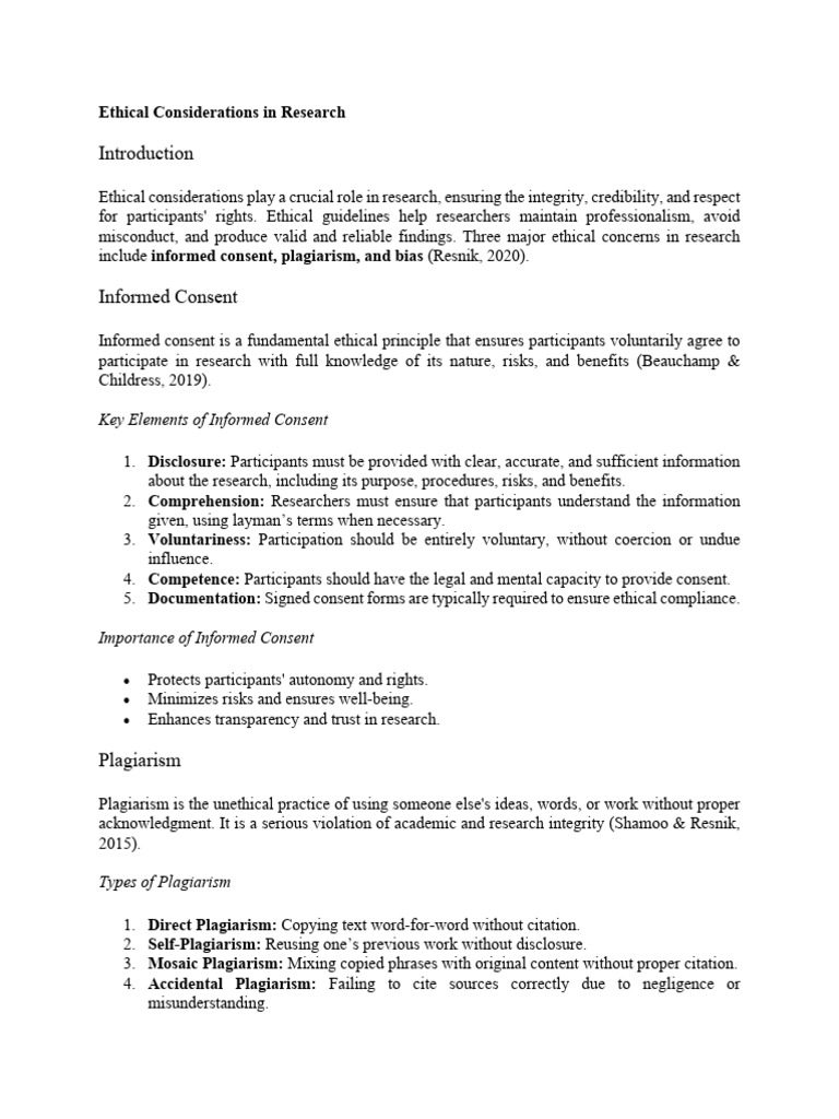 Ethical Research Practices Explained | PDF | Plagiarism | Bias