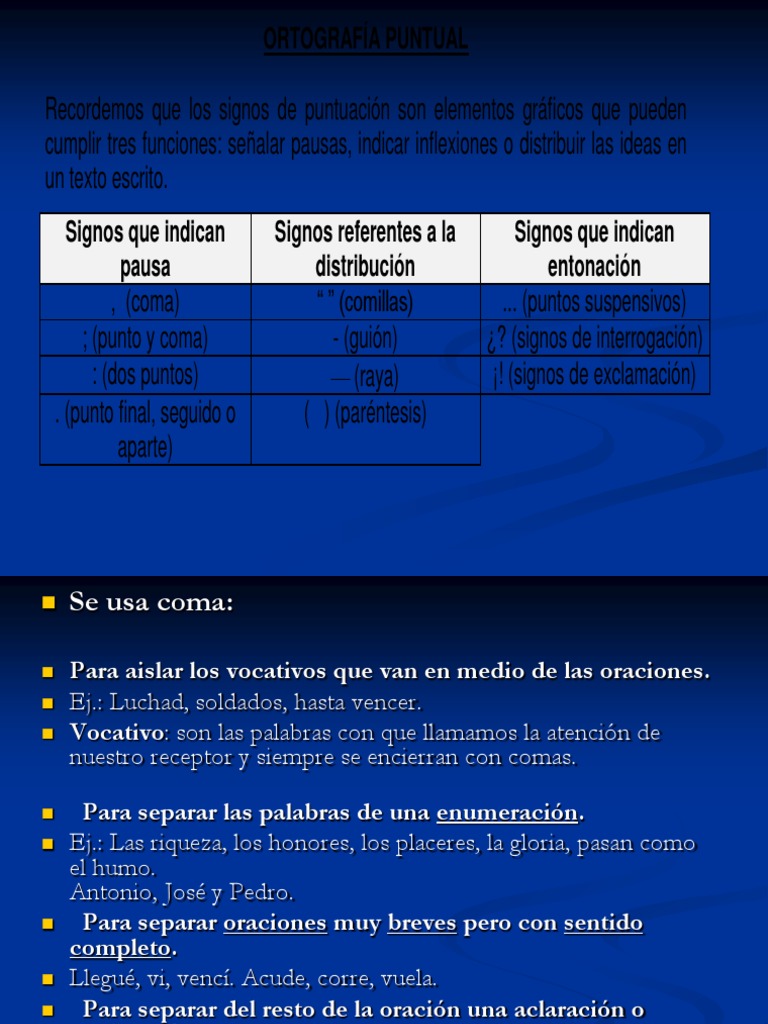 Ortografia Puntual | PDF | Coma | Comillas