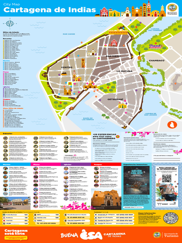 Digital Mapa Turistico de Cartagena | PDF