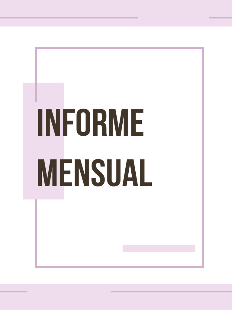 Documento A4 Portada Informe Anual Minimalista Profesional Rosa | PDF