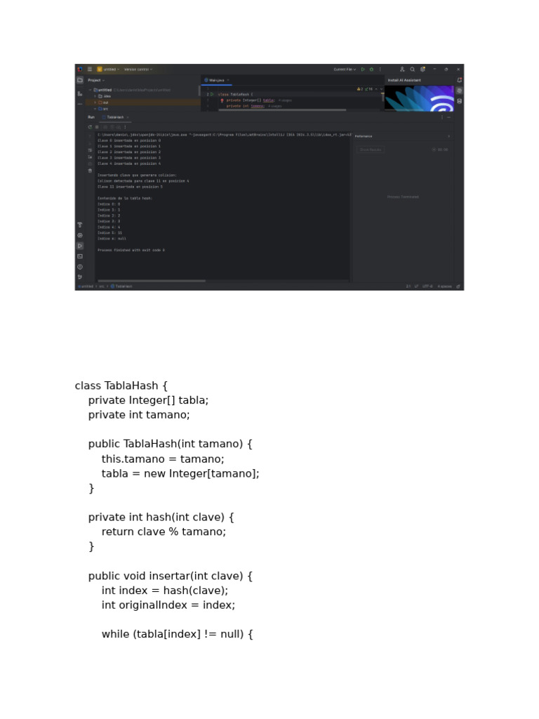 Implementación de Tablas Hash en Java | PDF