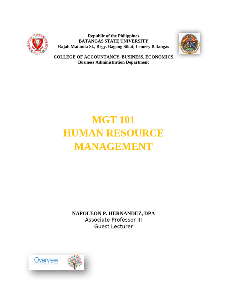 Mgt 101 Module Complete | PDF | Human Resource Management | Sexual Harassment