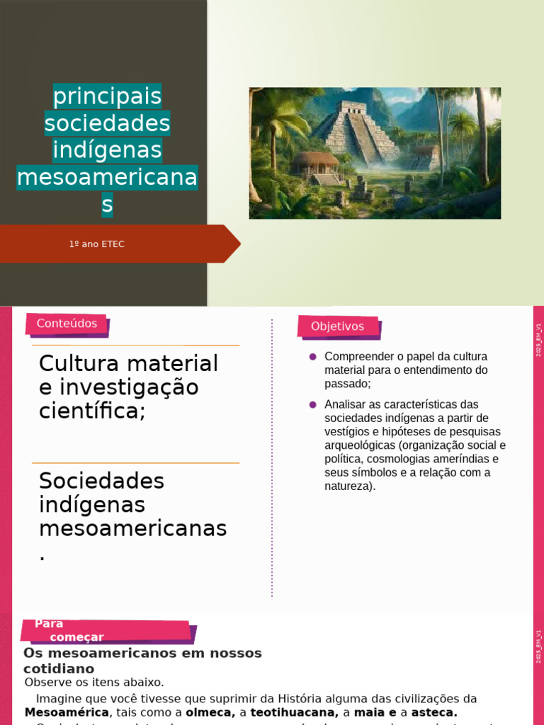 Sociedades Indígenas Mesoamericanas | PDF | Civilização Maia | Mesoamérica