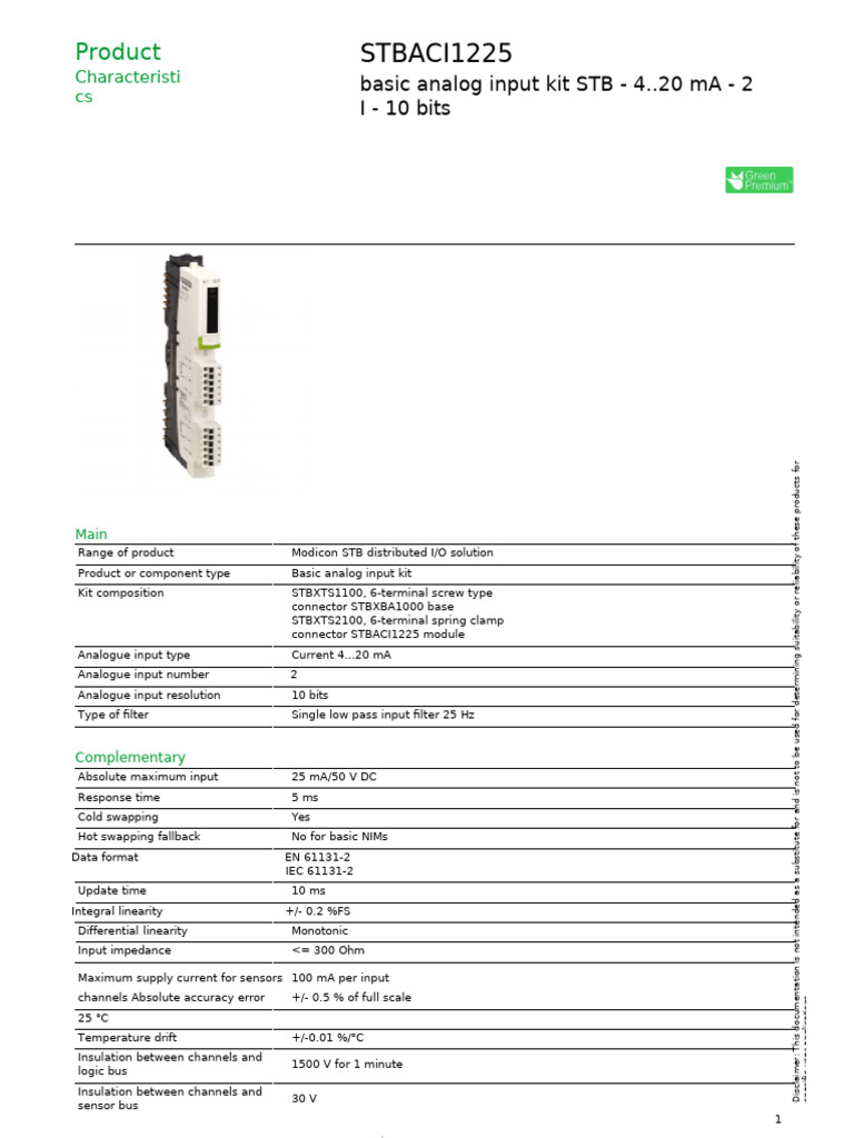Sqd-Stbaci1225k Datasheet | PDF | Electricity | Telecommunications Engineering