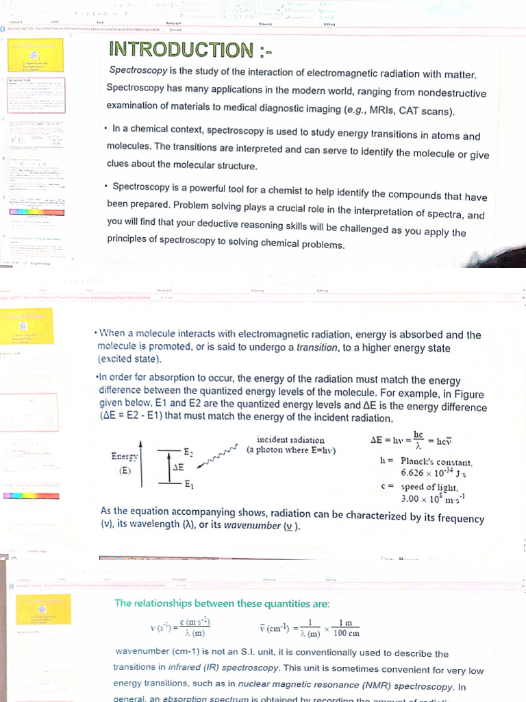Inorganic Spectroscopy Sem 2-1 | PDF