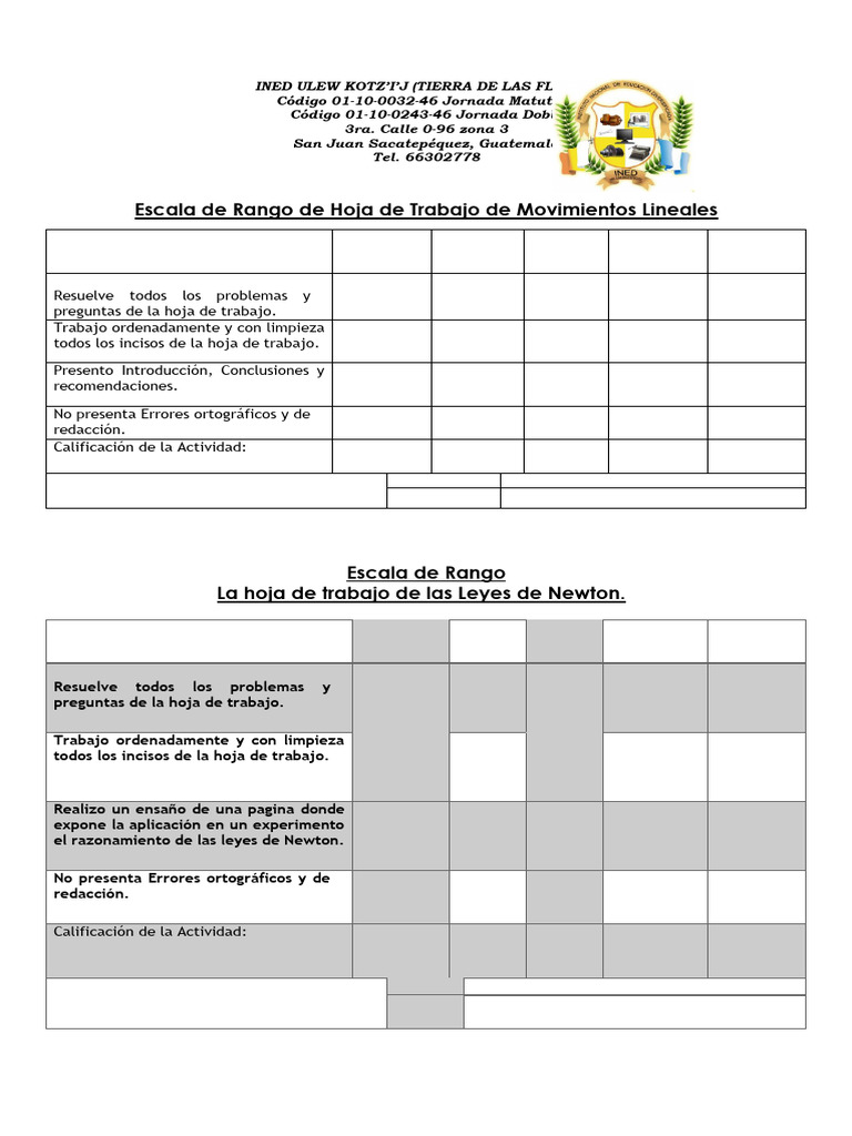 Escala de Rango (1) | PDF