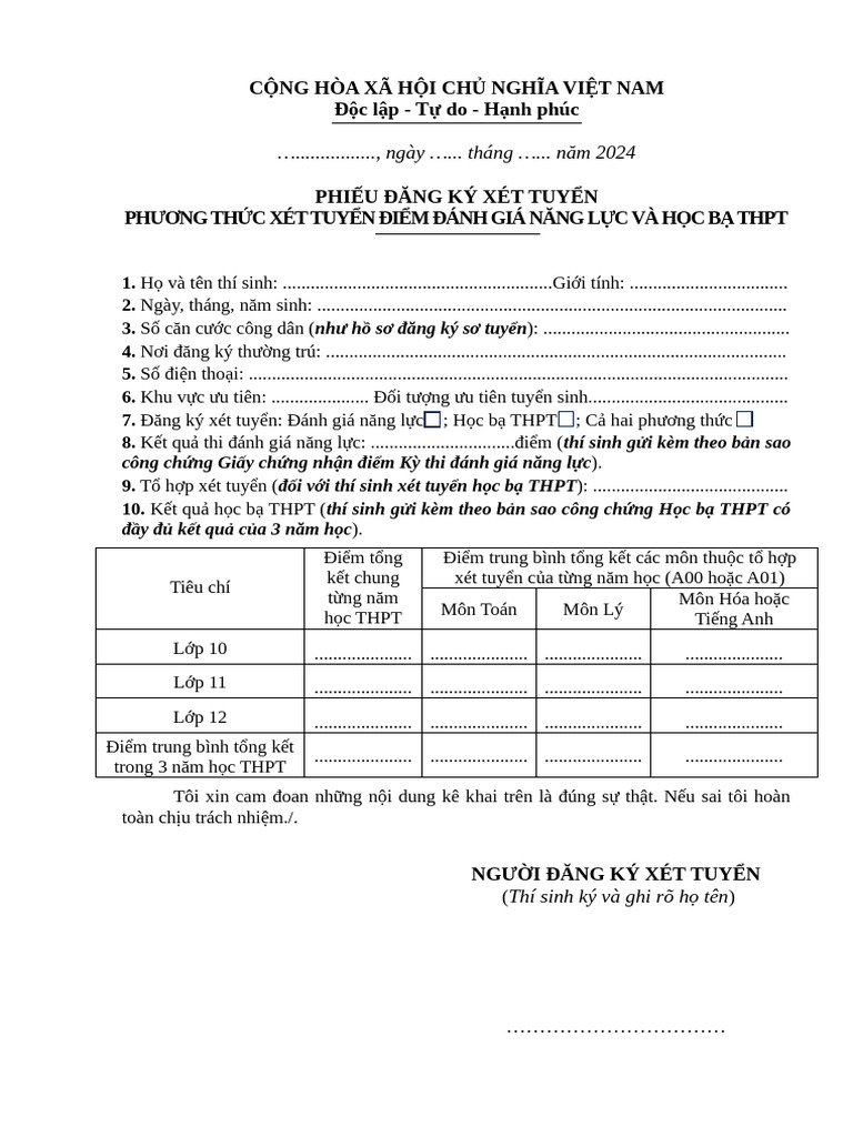 PHIEU-DANG-KY-XET-TUYEN-THANG-CUA-TSQTTG | PDF