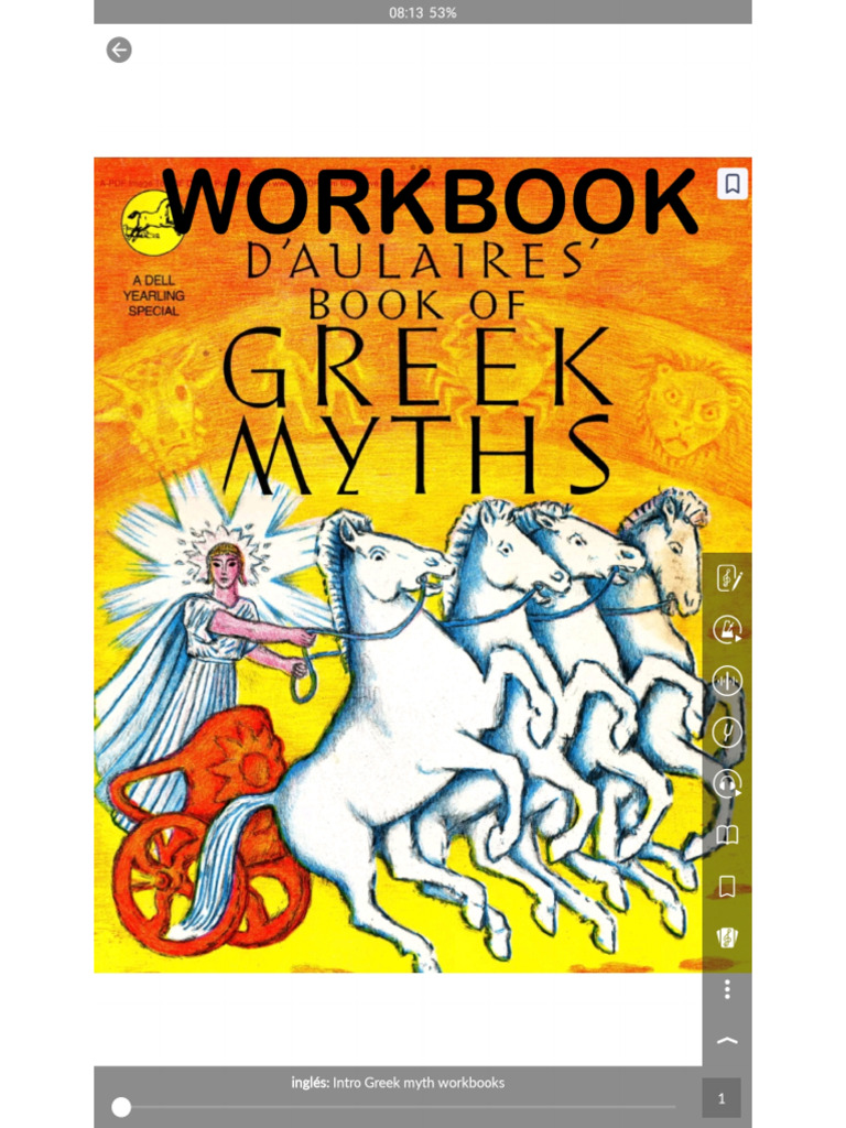 Intro Greek Myth Workbooks - Ángel Lázaro Cano - 081726 | PDF