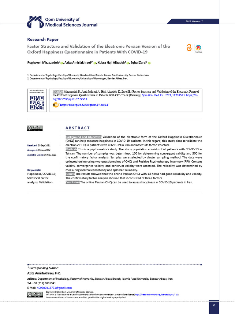 Factor Structure and Validation of The Electronic | PDF | Validity (Statistics) | Factor Analysis