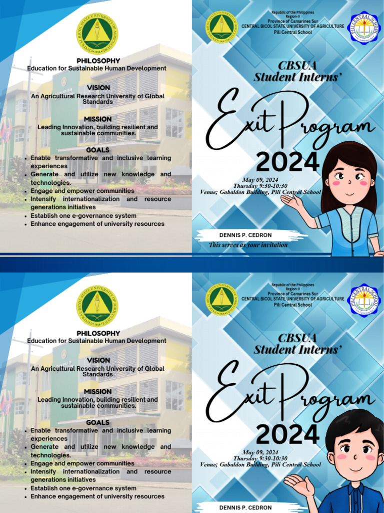 Student Intern Exit Program Sample | PDF