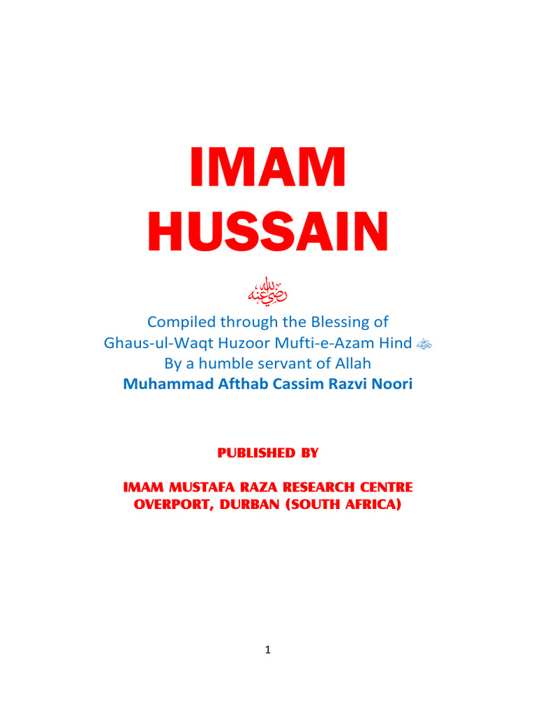 Heartfelt Quotes of Imam Hussain | PDF | Husayn Ibn Ali | Ali