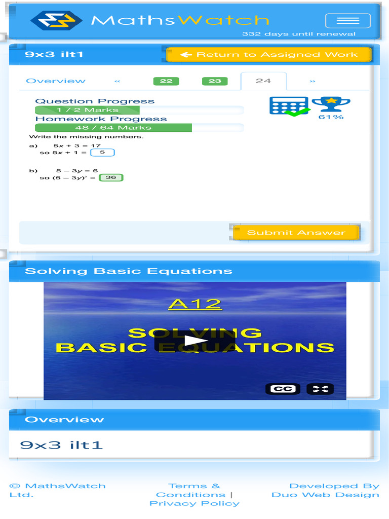 Maths Watch | PDF